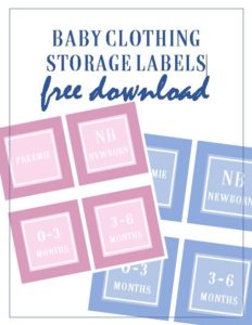 Organizing Baby Clothes (and a free download!) – Rumfield Homestead